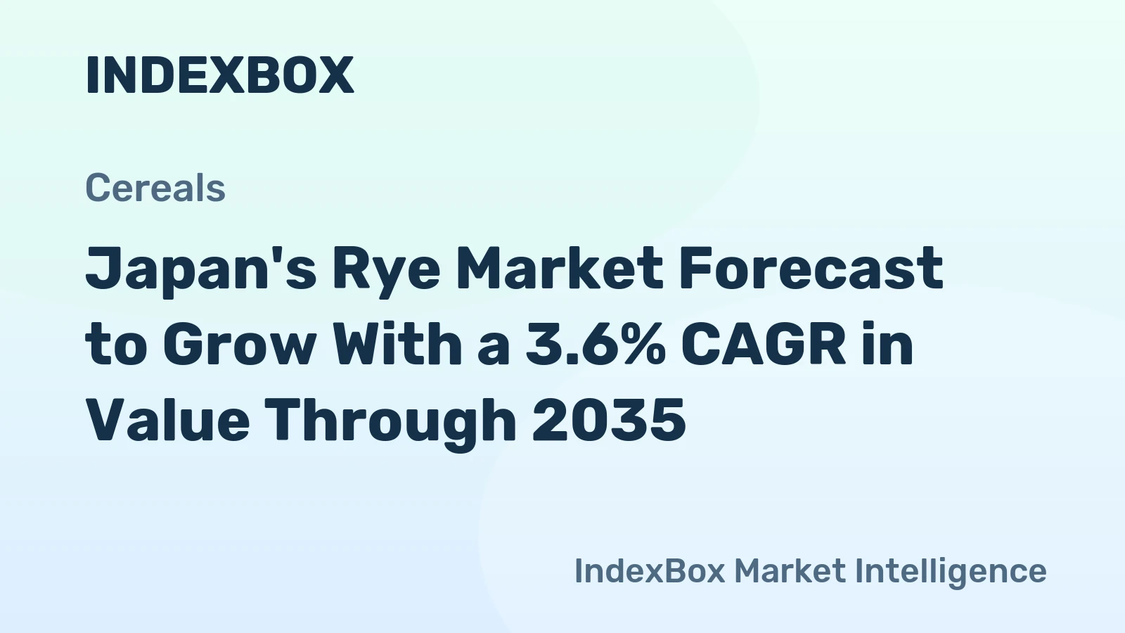 Japan's Rye Market Forecast to Grow With a 3.6% CAGR in Value Through 2035