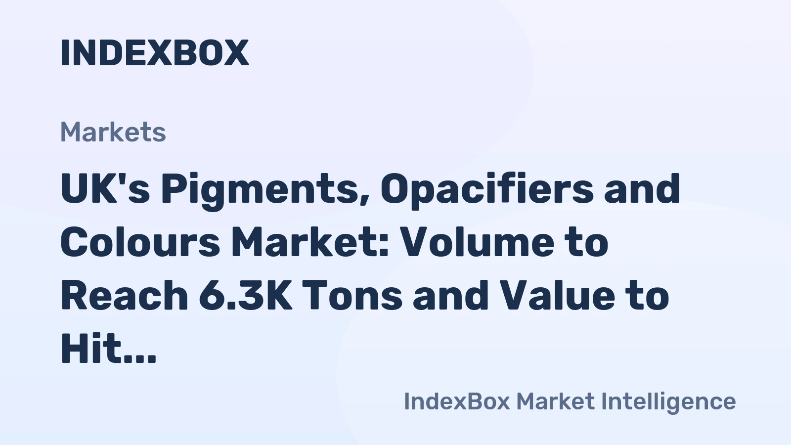 UK's Pigments, Opacifiers and Colours Market: Volume to Reach 6.3K Tons and Value to Hit $90M by 2035