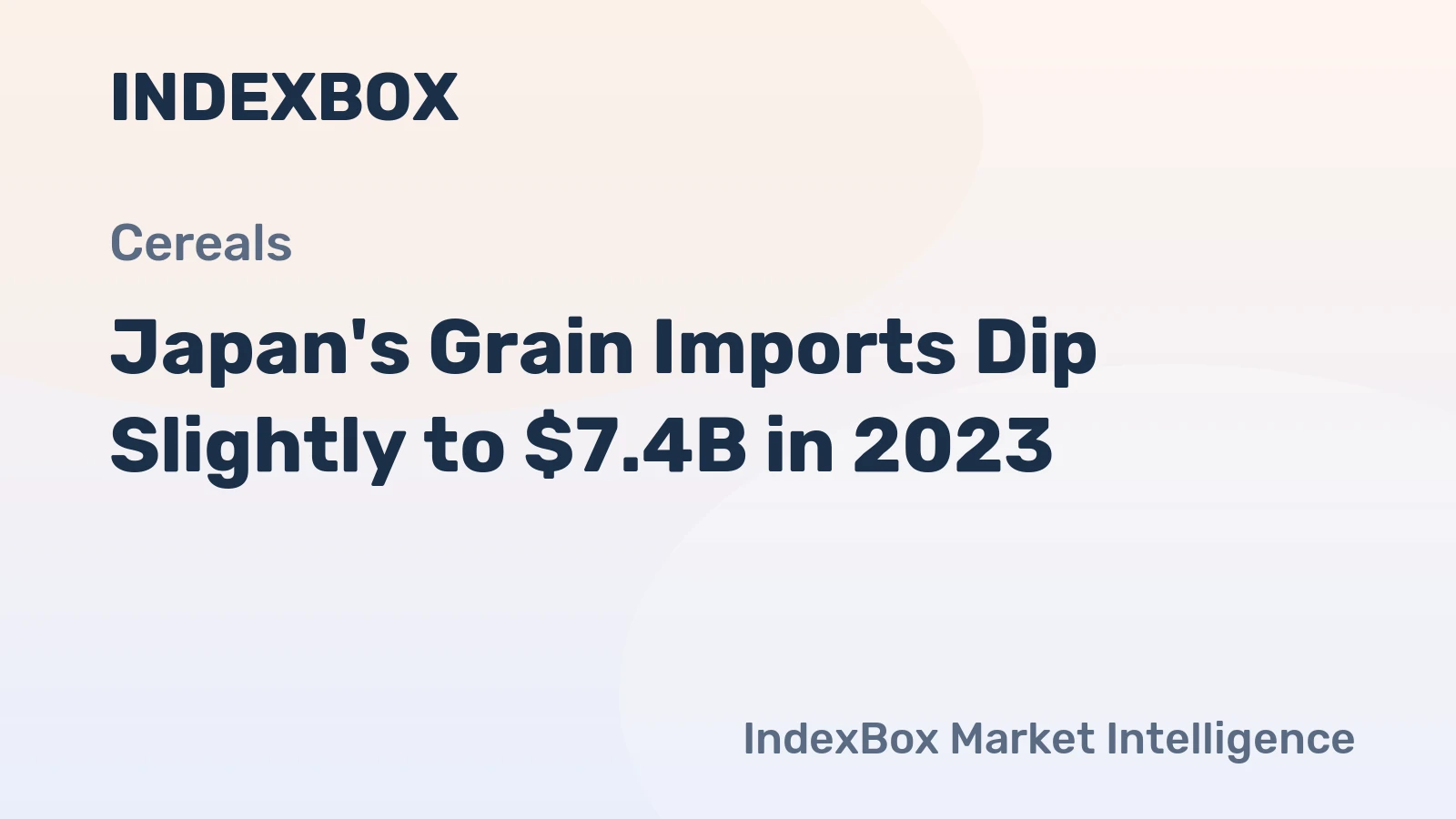 Japan's Grain Imports Dip Slightly to $7.4B in 2023
