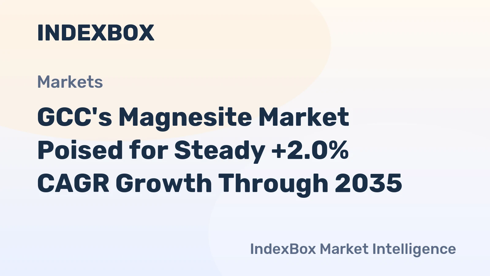 GCC's Magnesite Market Poised for Steady +2.0% CAGR Growth Through 2035