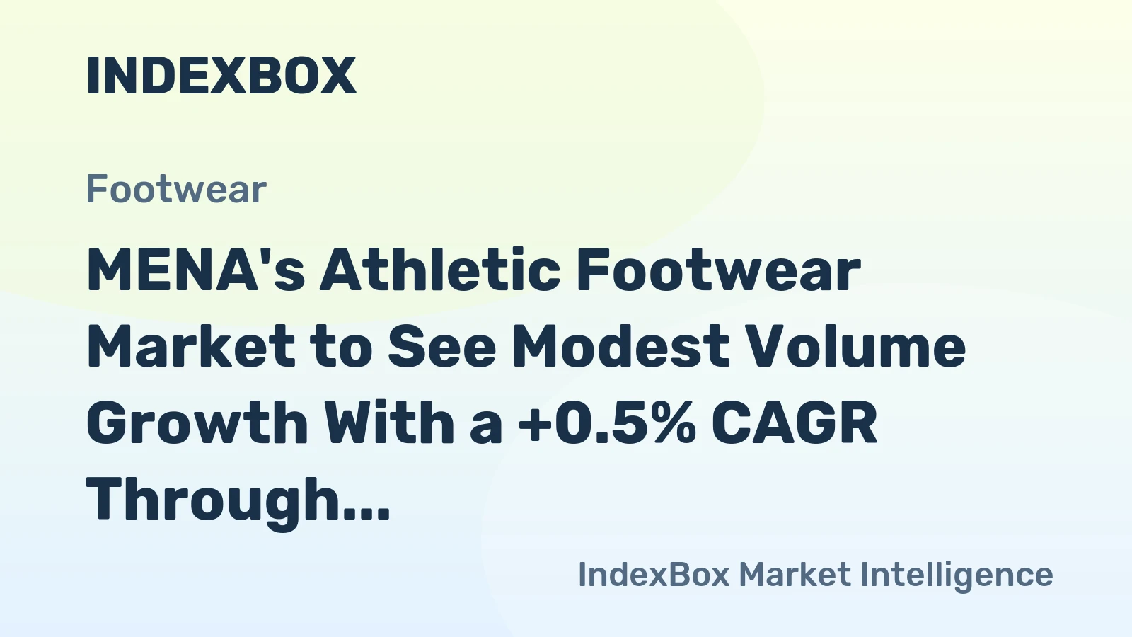 MENA's Athletic Footwear Market to See Modest Volume Growth With a +0.5% CAGR Through 2035