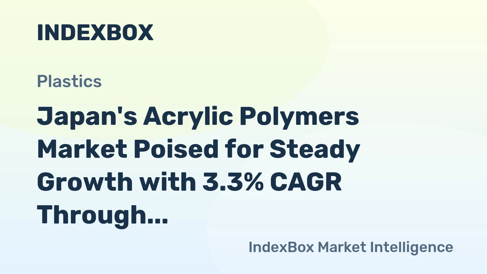 Japan's Acrylic Polymers Market Poised for Steady Growth with 3.3% CAGR Through 2035
