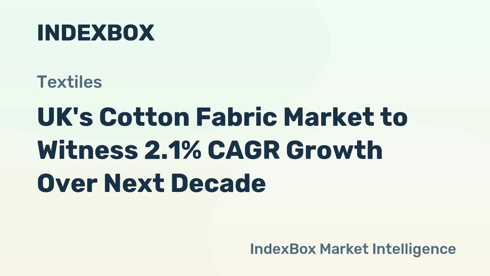 UK's Cotton Fabric Market to Witness 2.1% CAGR Growth Over Next Decade