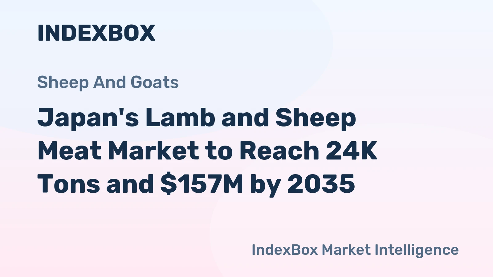 Japan's Lamb and Sheep Meat Market to Reach 24K Tons and $157M by 2035