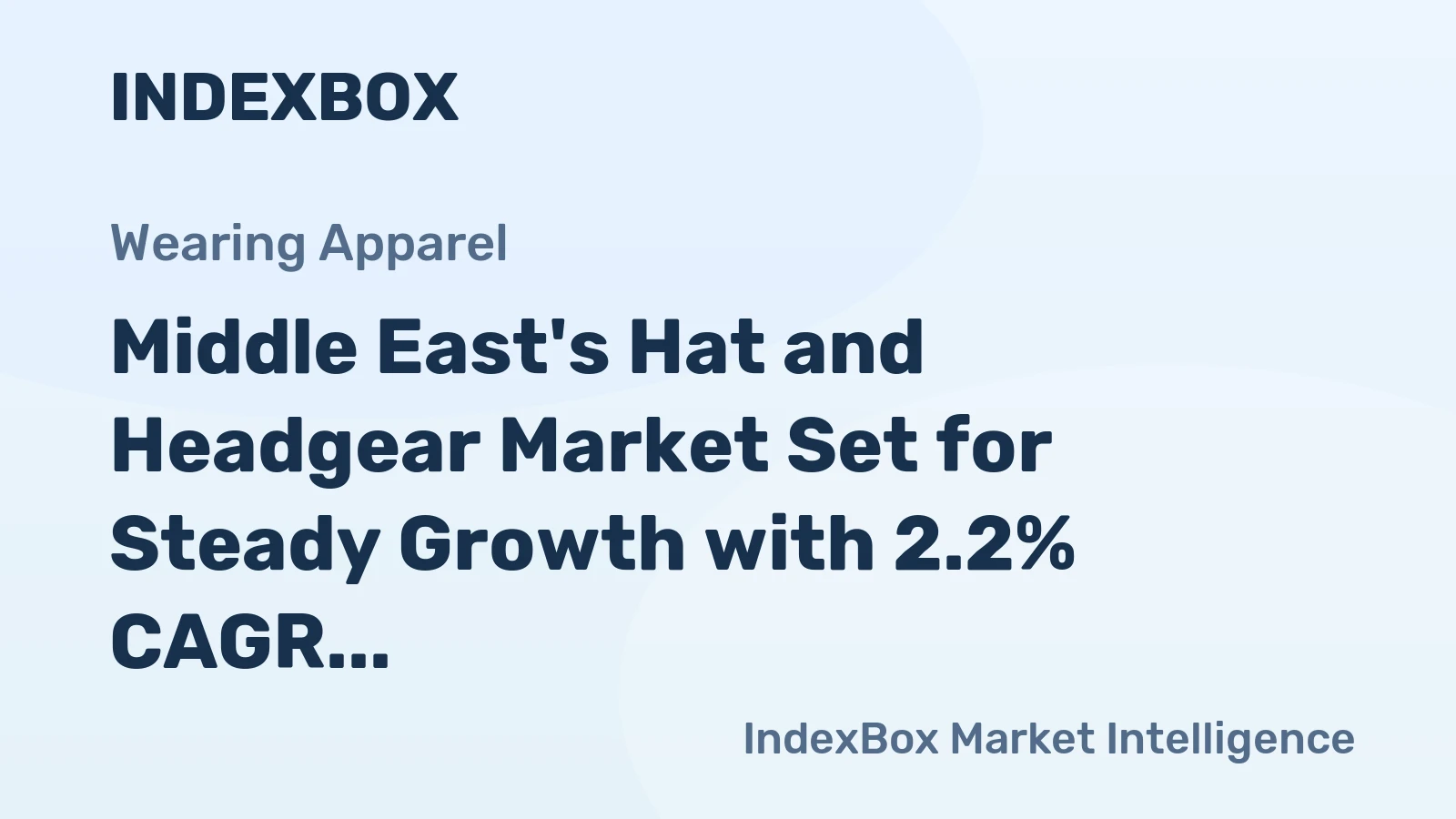 Middle East's Hat and Headgear Market Set for Steady Growth with 2.2% CAGR in Value