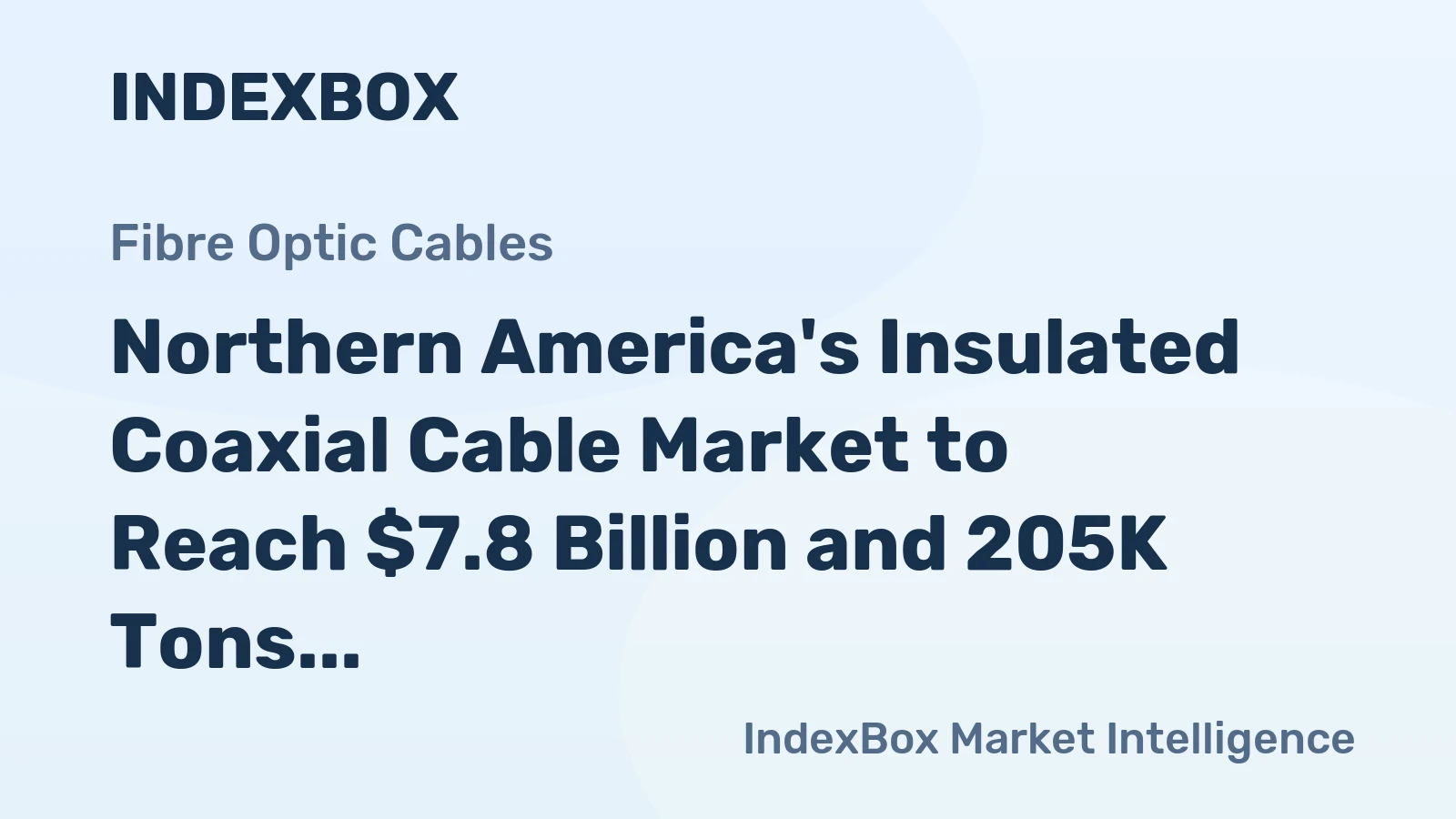 Northern America's Insulated Coaxial Cable Market to Reach $7.8 Billion and 205K Tons by 2035