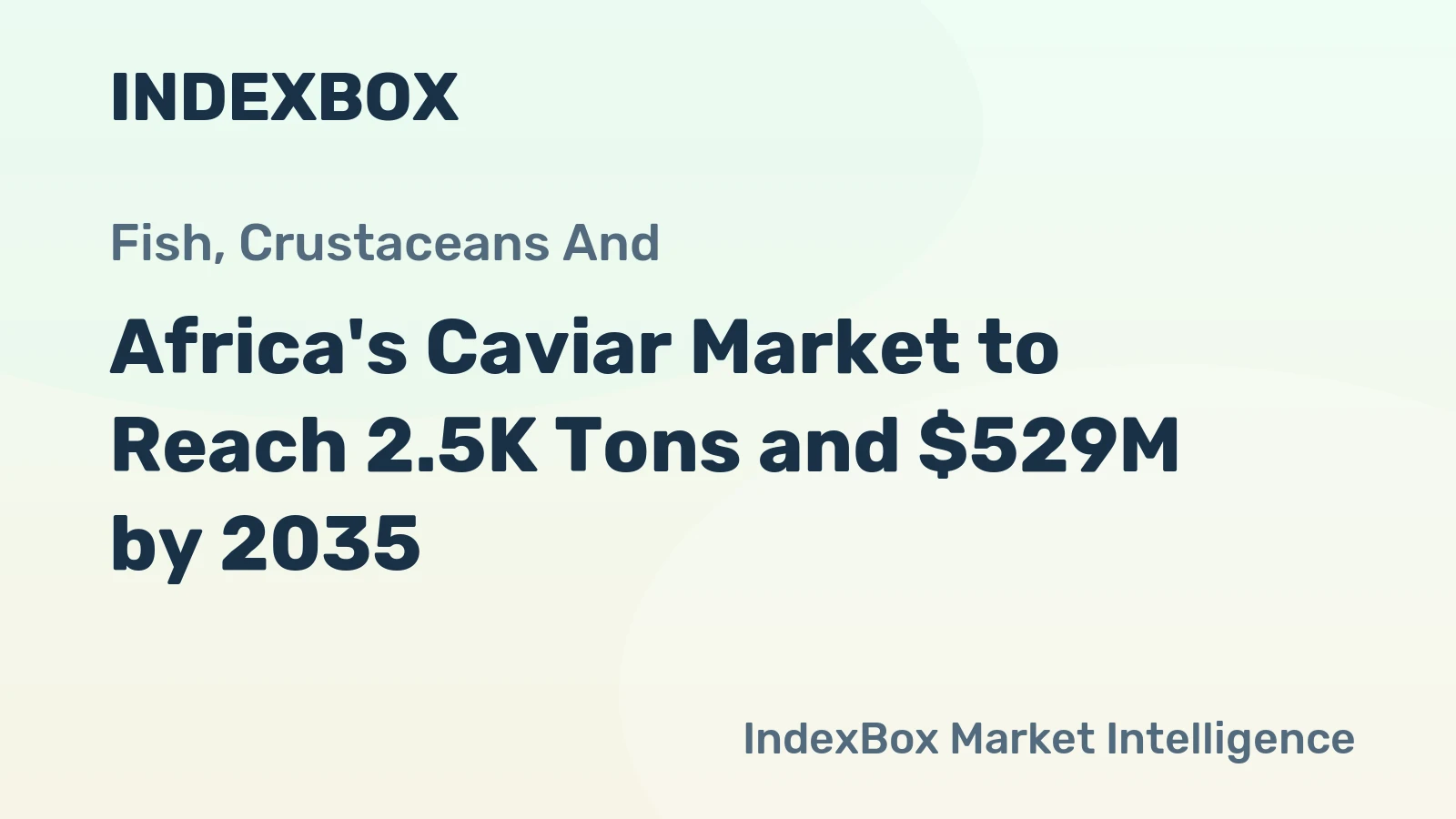 Africa's Caviar Market to Reach 2.5K Tons and $529M by 2035