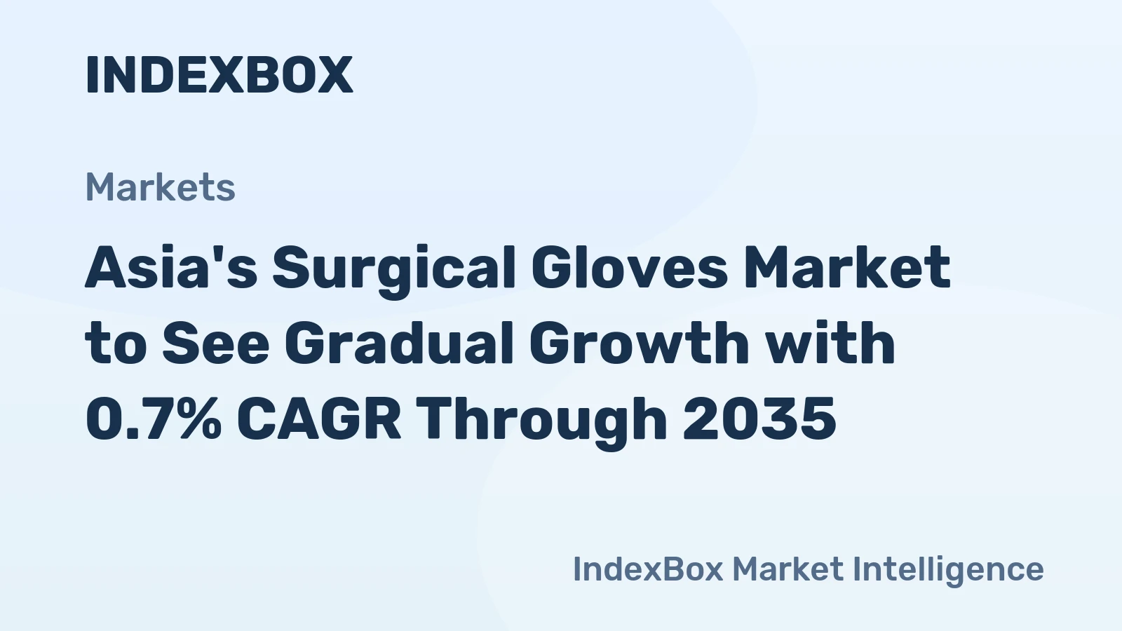 Asia's Surgical Gloves Market to See Gradual Growth with 0.7% CAGR Through 2035
