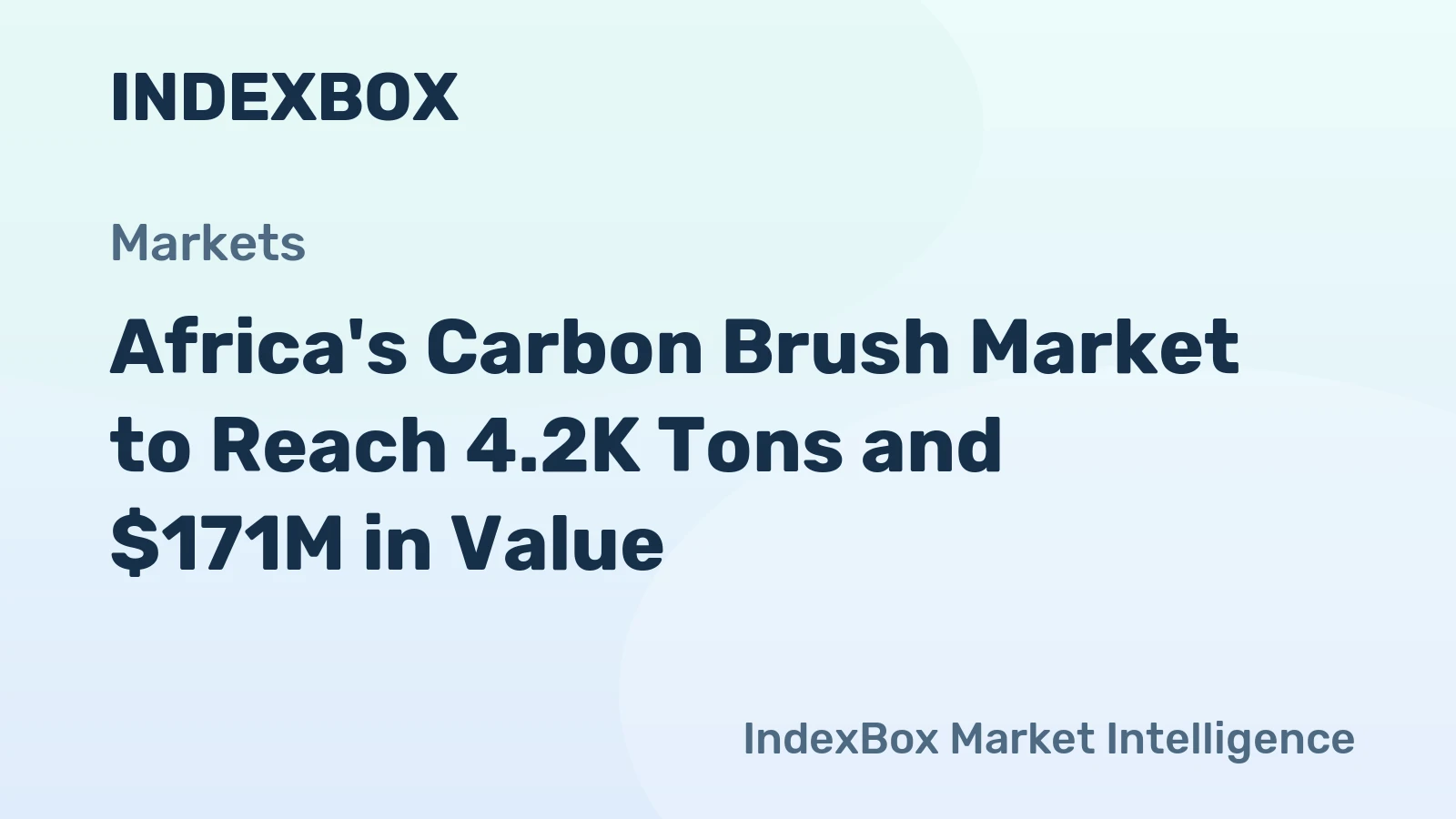 Africa's Carbon Brush Market to Reach 4.2K Tons and $171M in Value