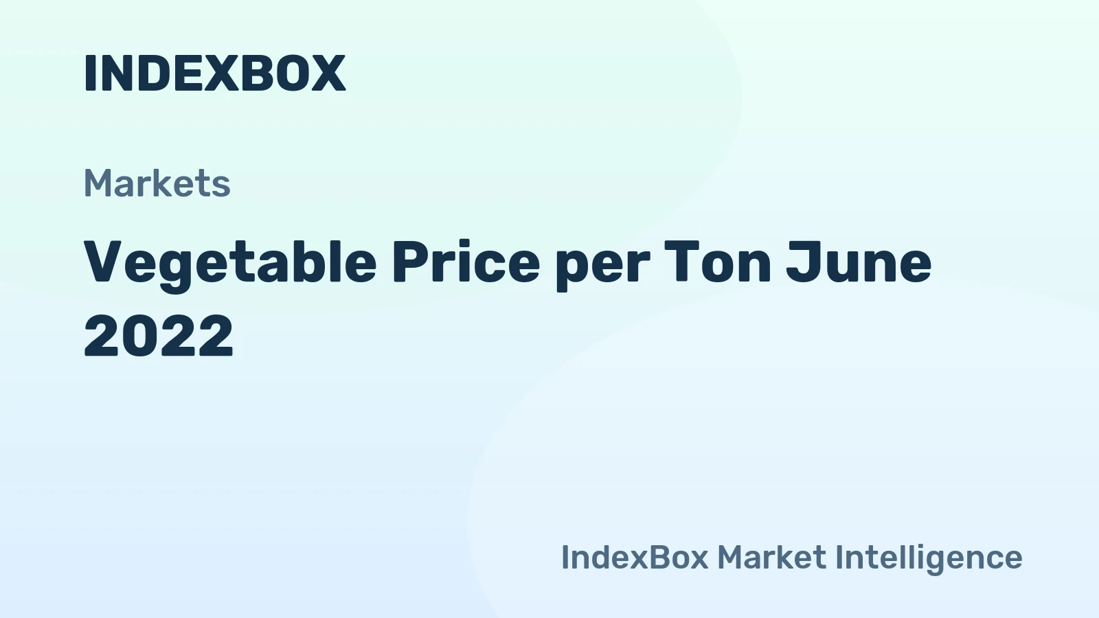 Vegetable Price per Ton June 2022