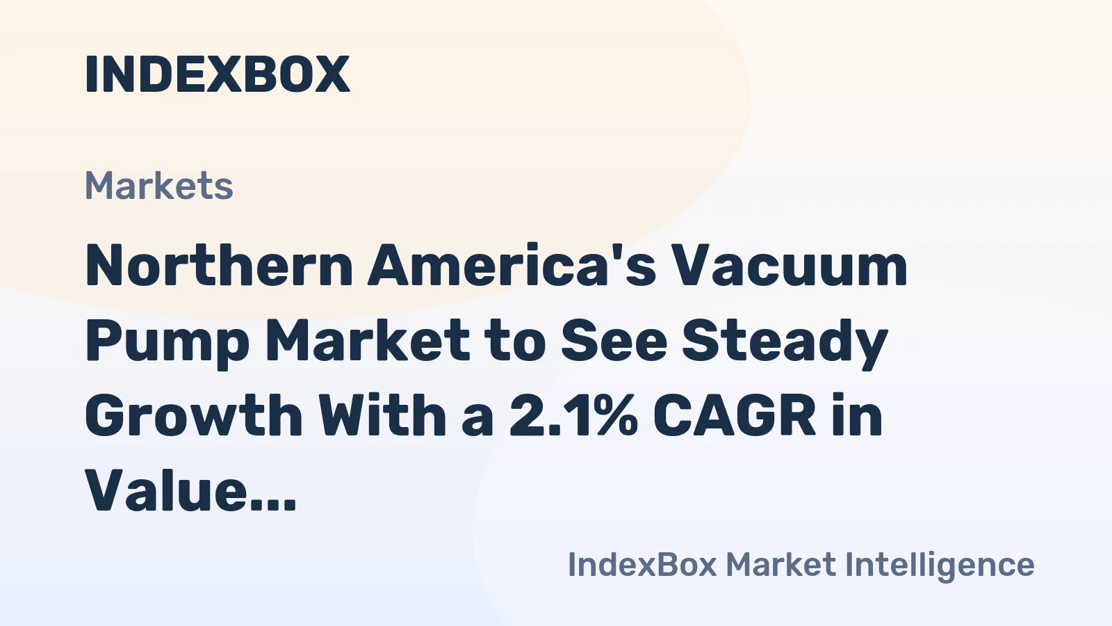 Northern America's Vacuum Pump Market to See Steady Growth With a 2.1% CAGR in Value Through 2035