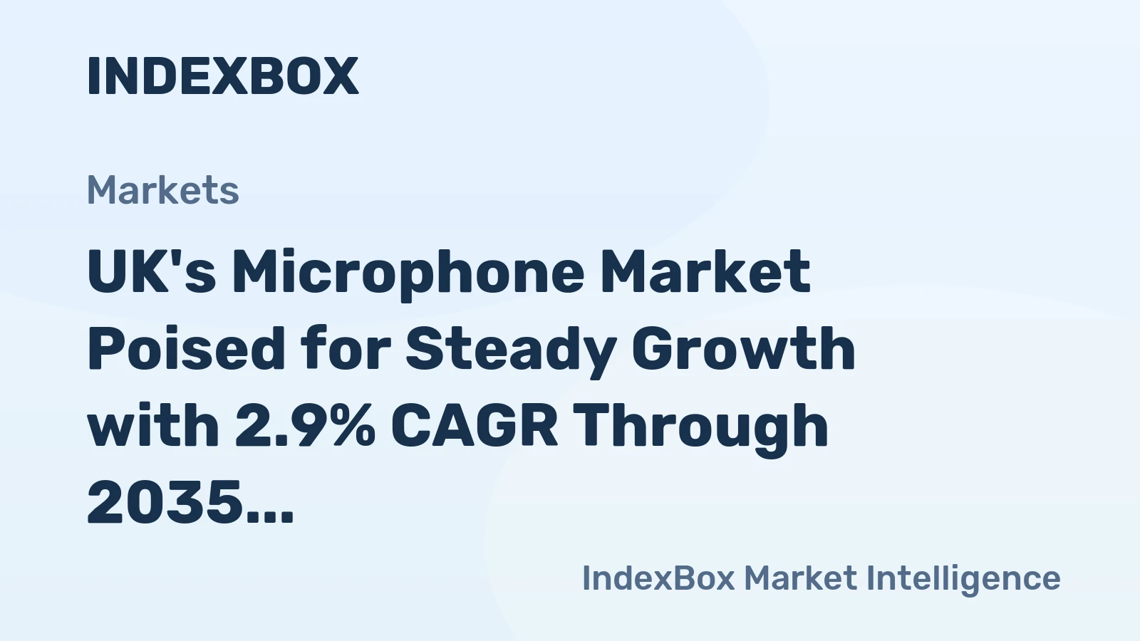 UK's Microphone Market Poised for Steady Growth with 2.9% CAGR Through 2035