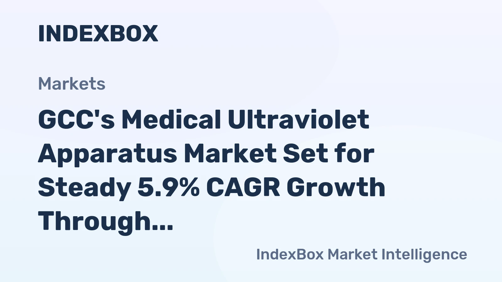 GCC's Medical Ultraviolet Apparatus Market Set for Steady 5.9% CAGR Growth Through 2035
