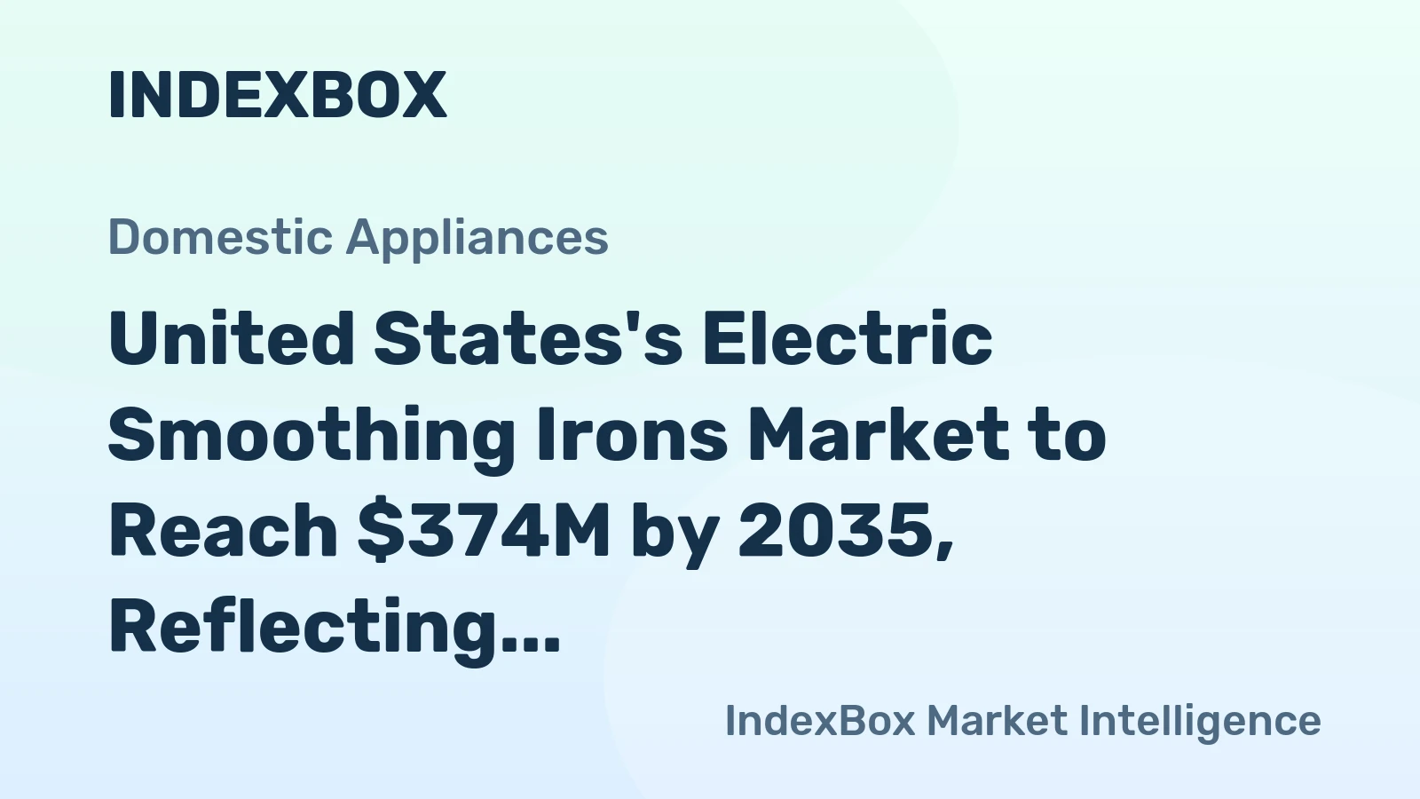 United States's Electric Smoothing Irons Market to Reach $374M by 2035, Reflecting +3.4% CAGR in Volume and +4.1% CAGR in Value Terms
