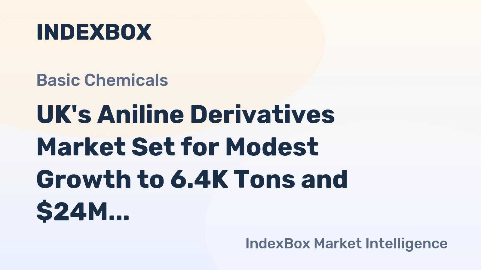 UK's Aniline Derivatives Market Set for Modest Growth to 6.4K Tons and $24M