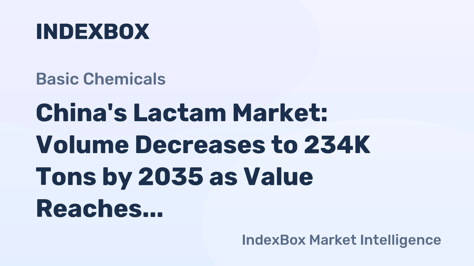China's Lactam Market: Volume Decreases to 234K Tons by 2035 as Value Reaches $3.5B