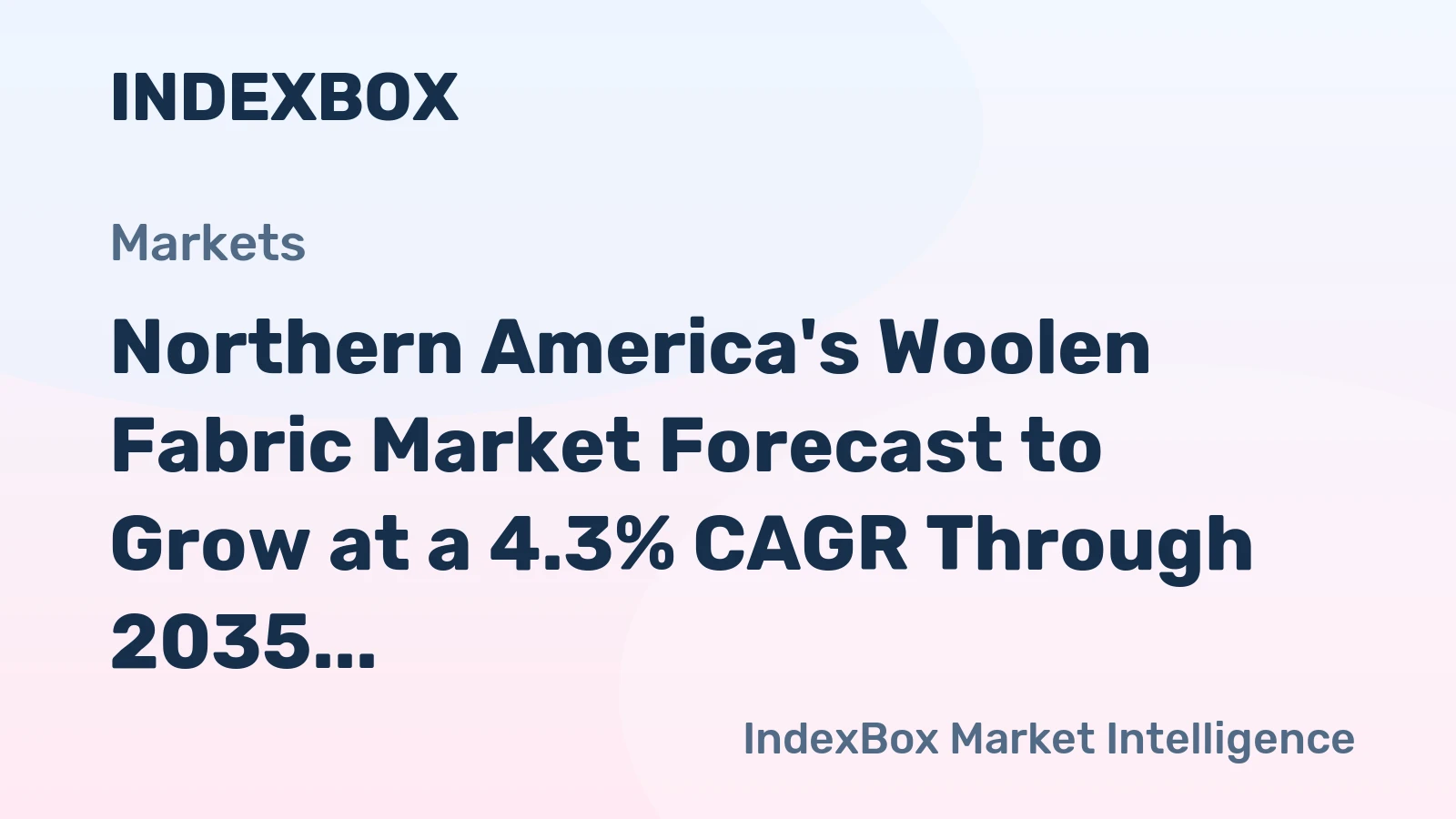 Northern America's Woolen Fabric Market Forecast to Grow at a 4.3% CAGR Through 2035