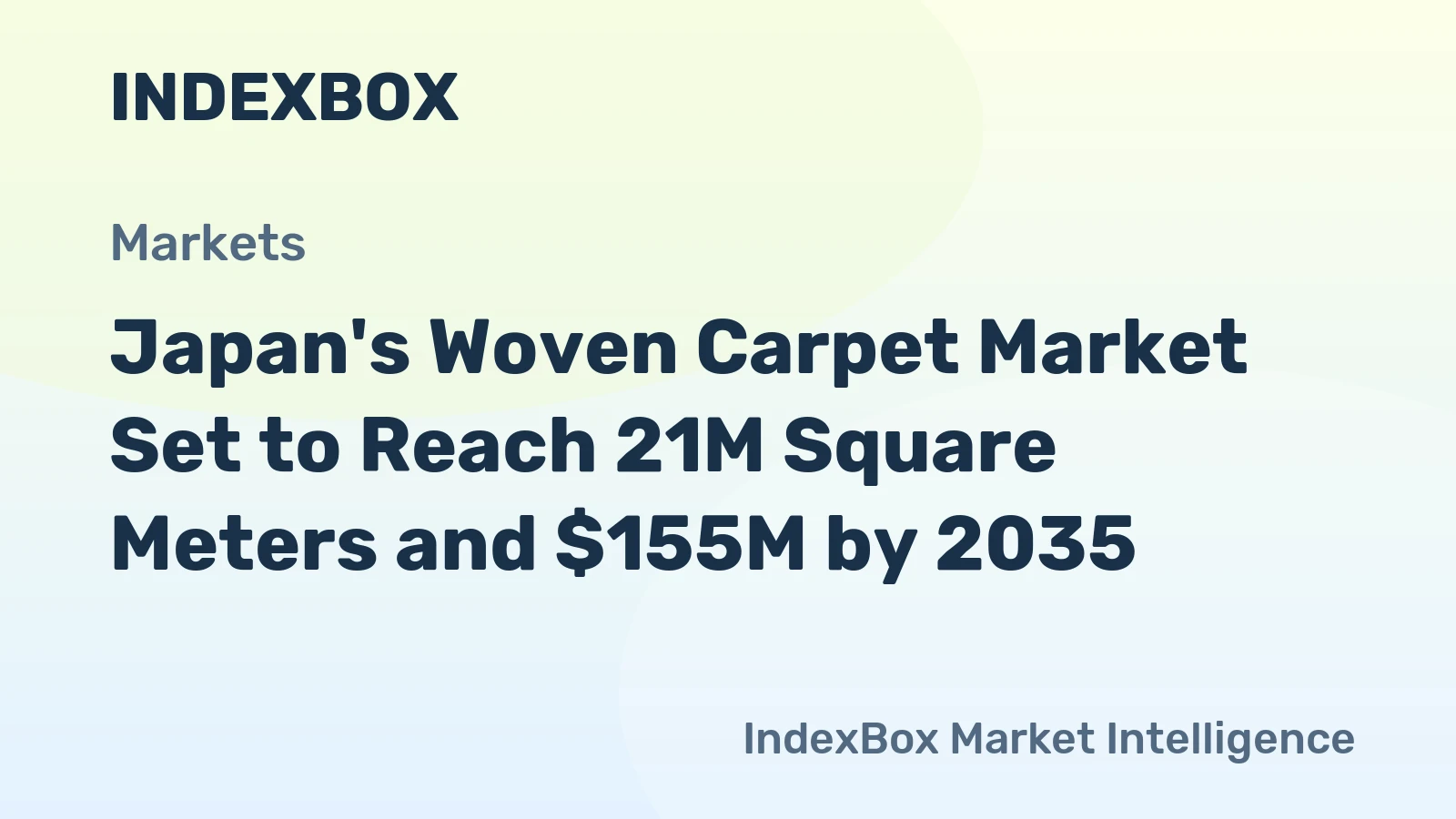 Japan's Woven Carpet Market Set to Reach 21M Square Meters and $155M by 2035