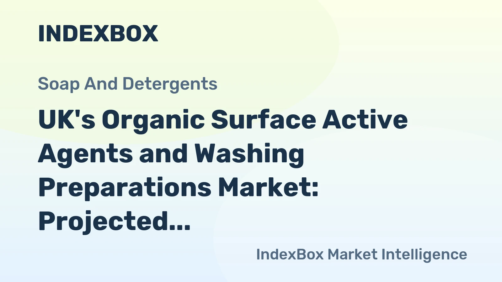 UK's Organic Surface Active Agents and Washing Preparations Market: Projected to Reach 1.7M Tons and $3.5B by 2035