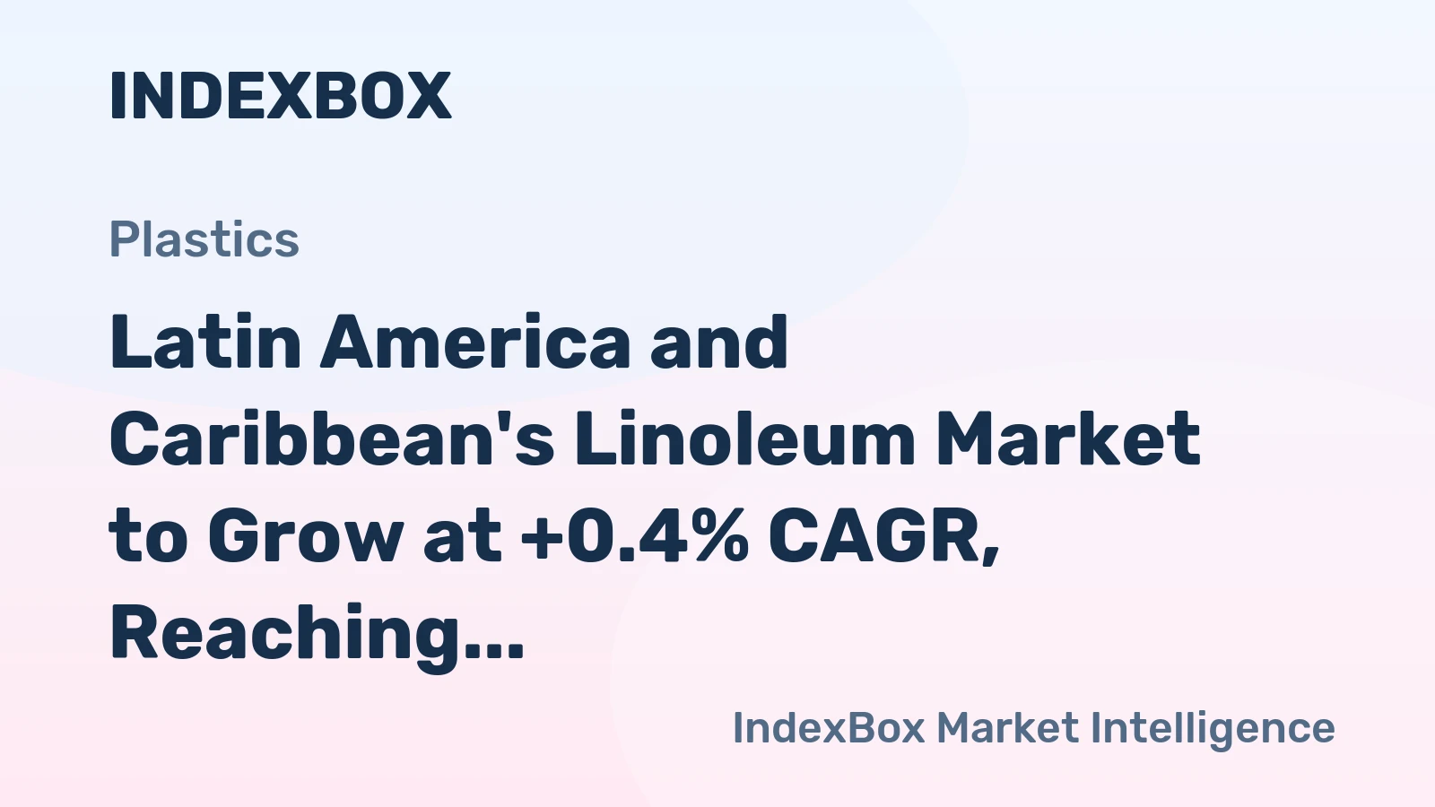 Latin America and Caribbean's Linoleum Market to Grow at +0.4% CAGR, Reaching $288M by 2035