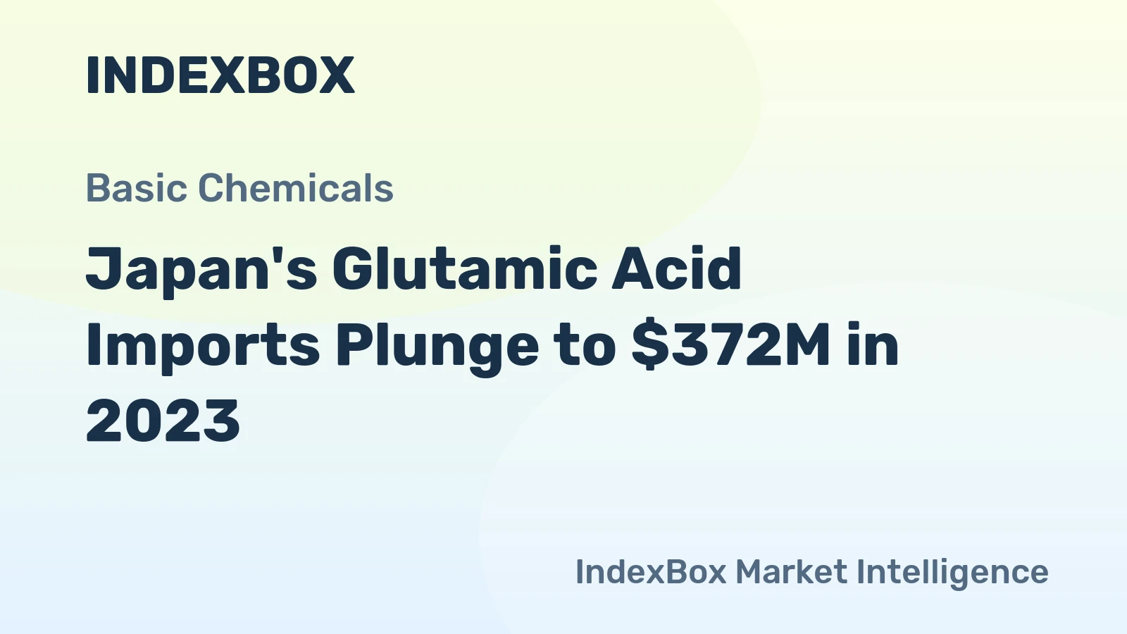Japan's Glutamic Acid Imports Plunge to $372M in 2023