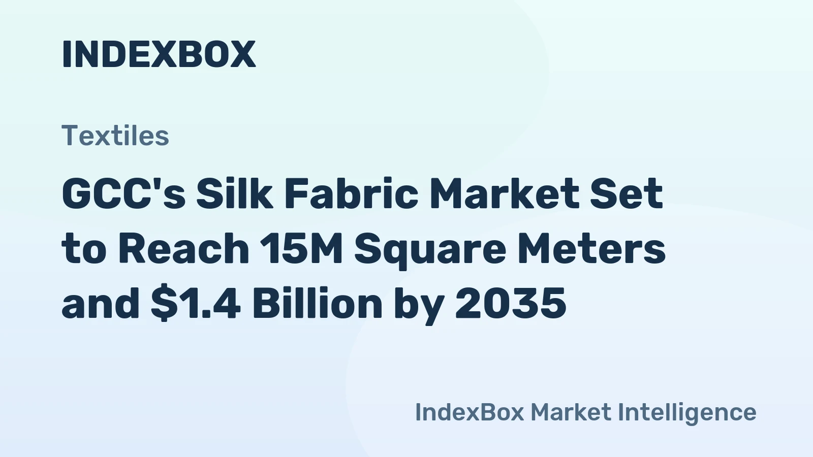 GCC's Silk Fabric Market Set to Reach 15M Square Meters and $1.4 Billion by 2035