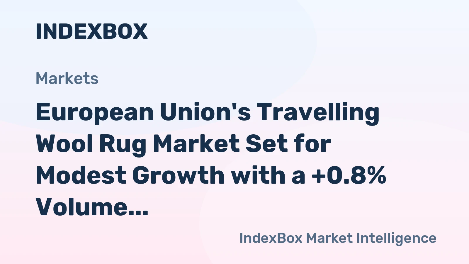 European Union's Travelling Wool Rug Market Set for Modest Growth with a +0.8% Volume CAGR Through 2035