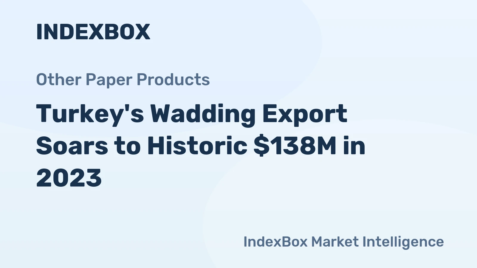 Turkey's Wadding Export Soars to Historic $138M in 2023