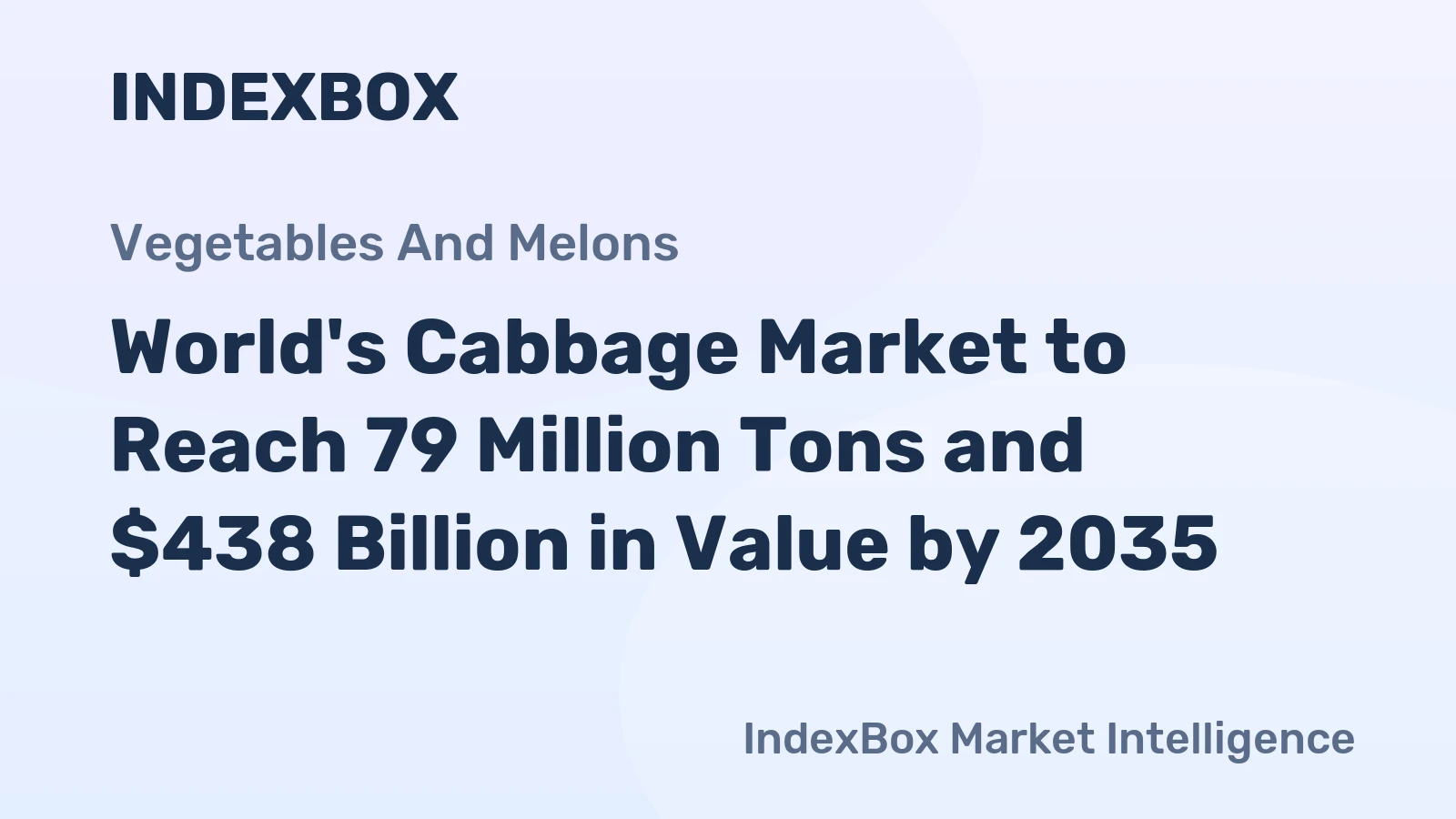 World's Cabbage Market to Reach 79 Million Tons and $438 Billion in Value by 2035