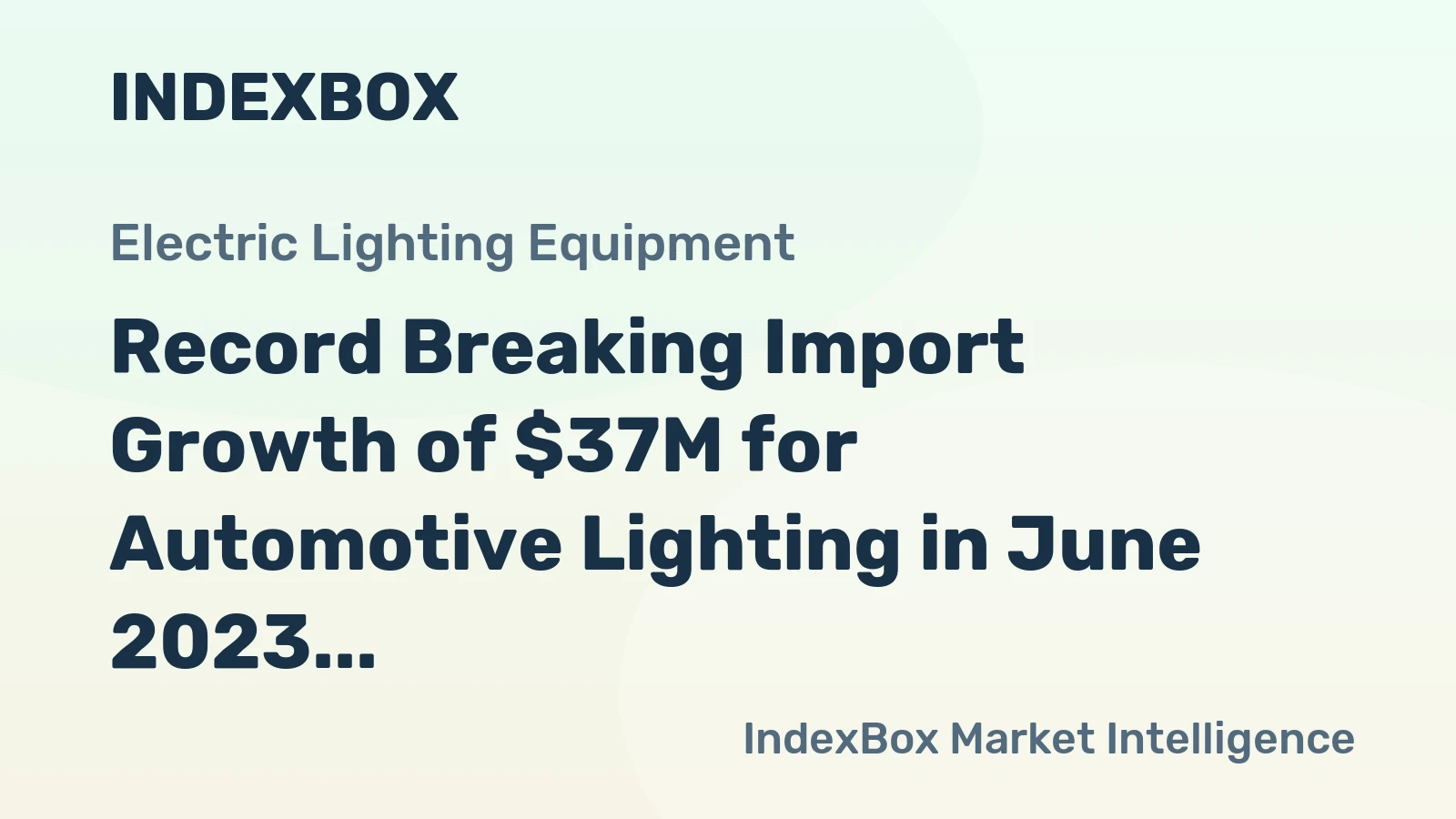 Record Breaking Import Growth of $37M for Automotive Lighting in June 2023 in the Netherlands