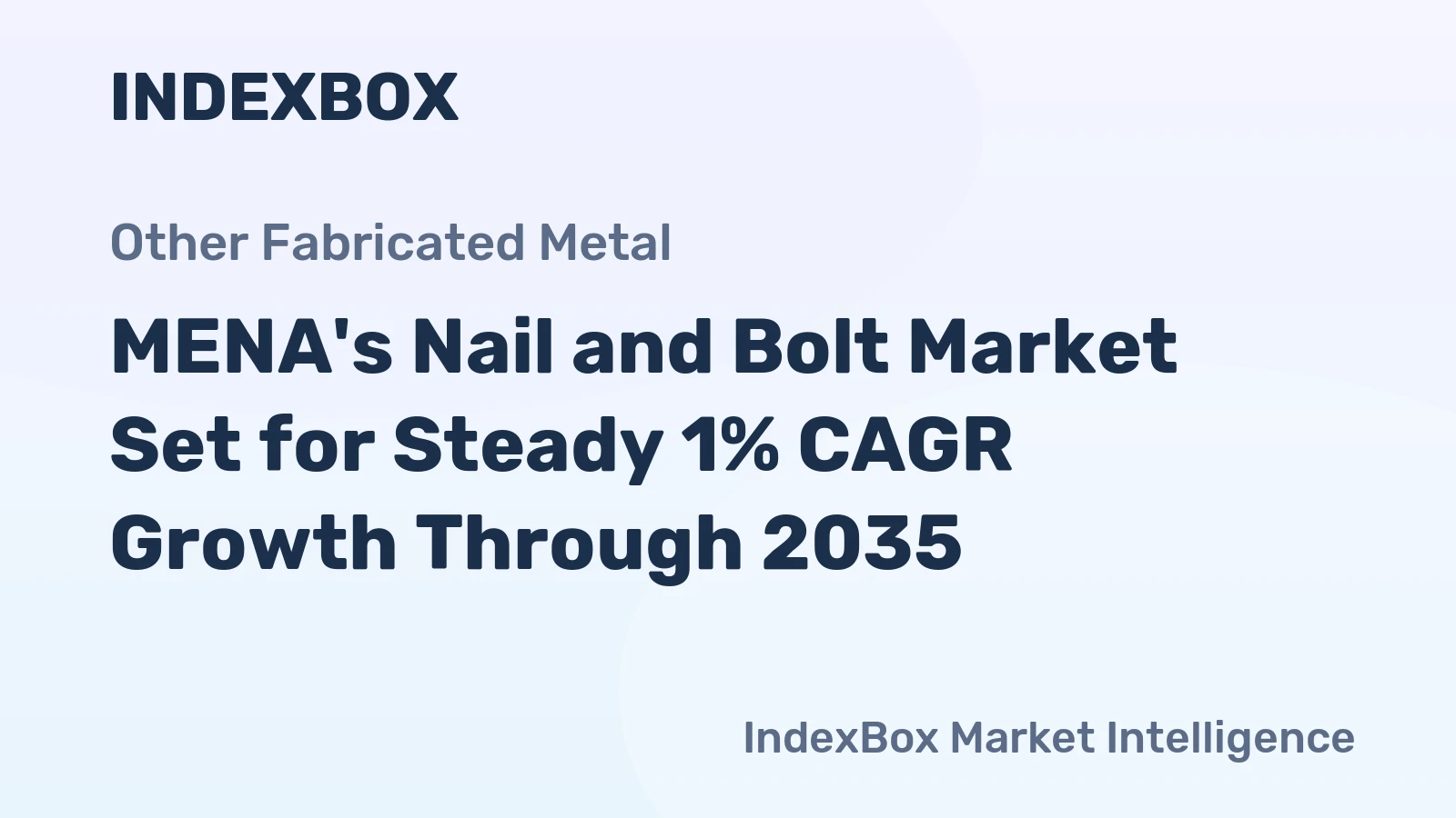 MENA's Nail and Bolt Market Set for Steady 1% CAGR Growth Through 2035