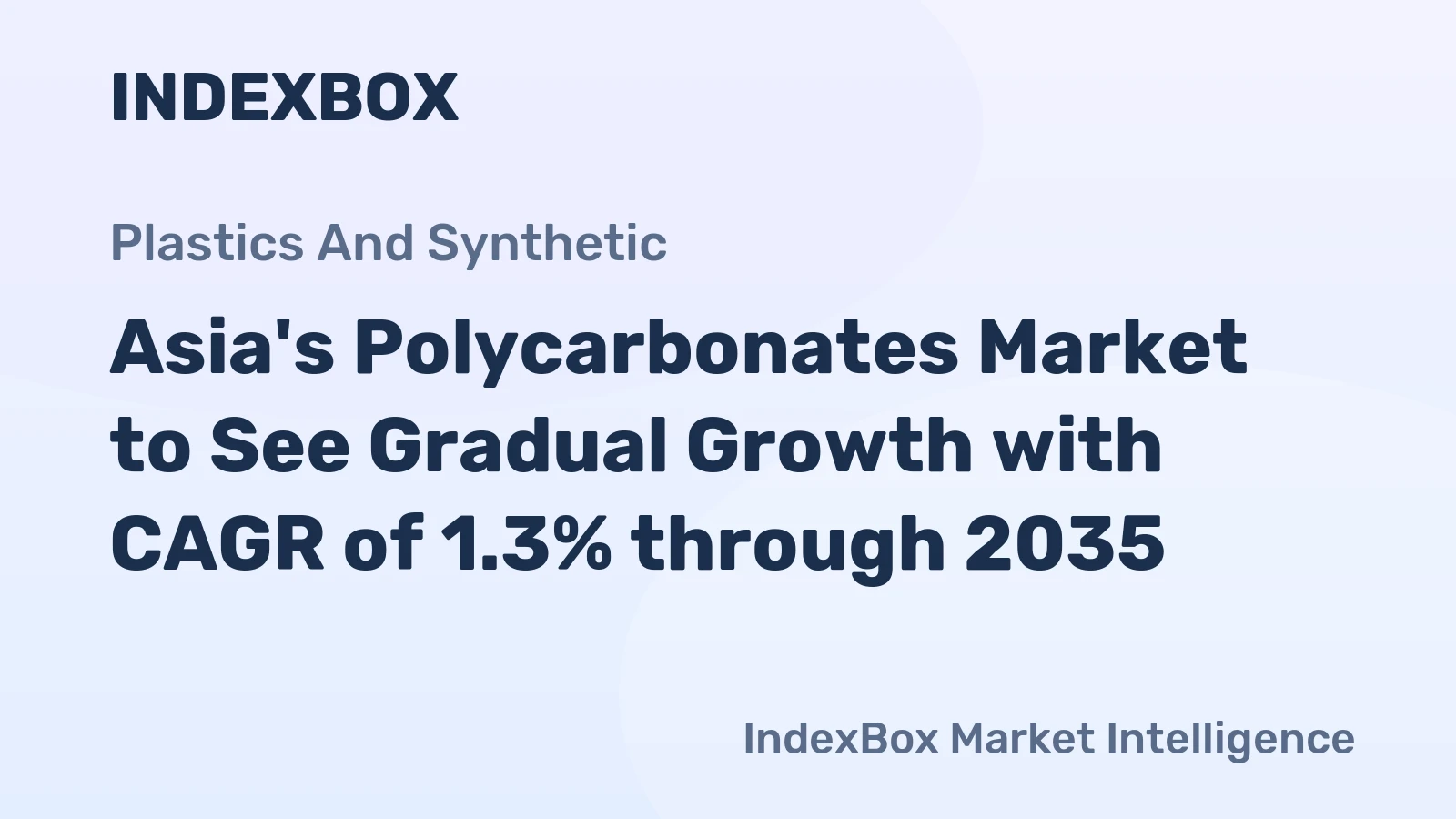 Asia's Polycarbonates Market to See Gradual Growth with CAGR of 1.3% through 2035