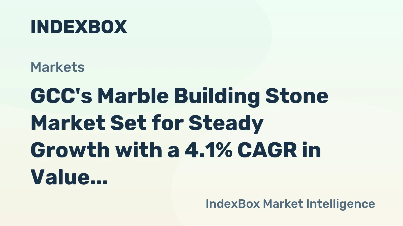 GCC's Marble Building Stone Market Set for Steady Growth with a 4.1% CAGR in Value Through 2035