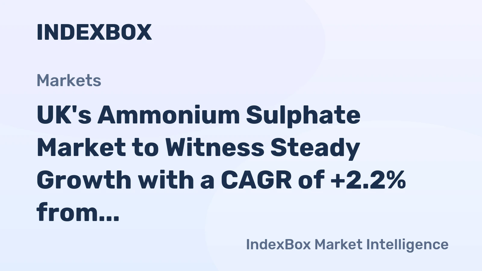 UK's Ammonium Sulphate Market to Witness Steady Growth with a CAGR of +2.2% from 2024 to 2035