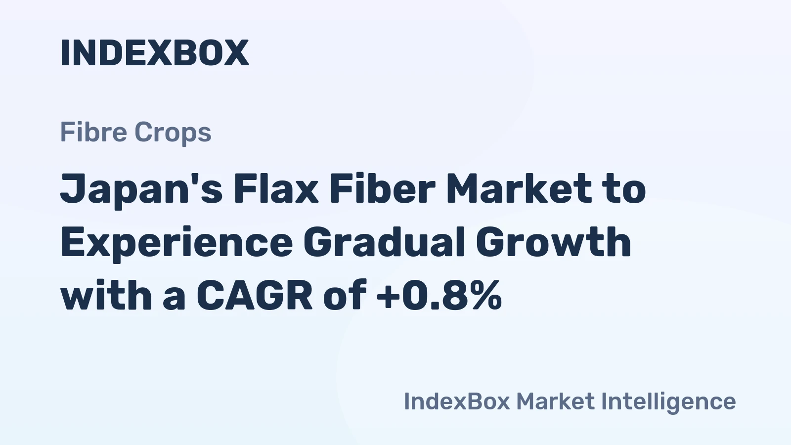 Japan's Flax Fiber Market to Experience Gradual Growth with a CAGR of +0.8%
