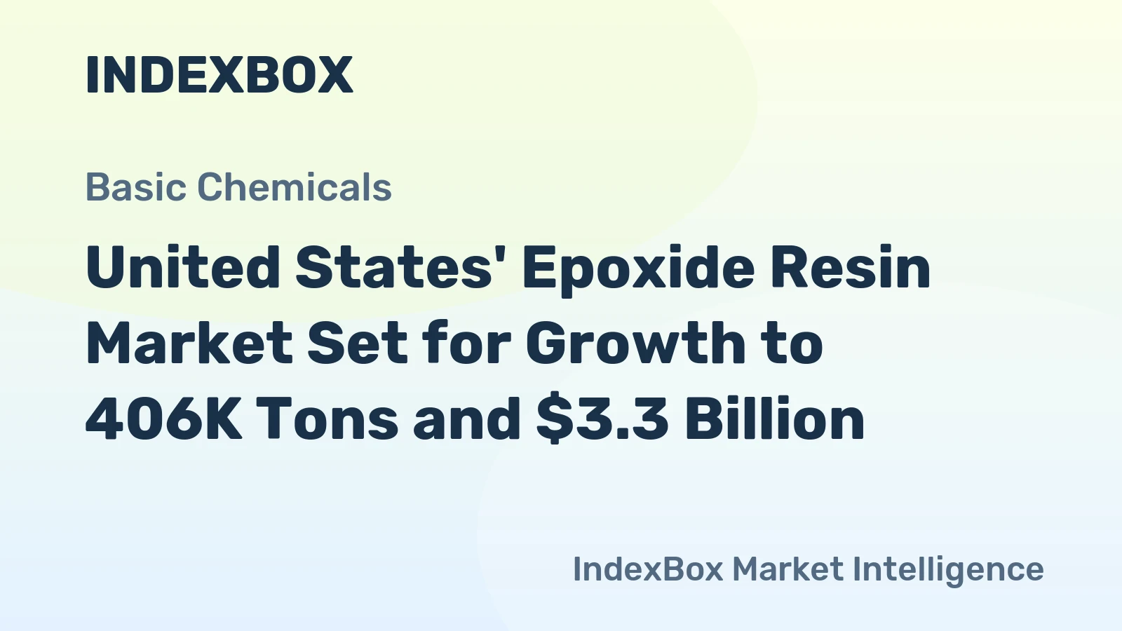 United States' Epoxide Resin Market Set for Growth to 406K Tons and $3.3 Billion