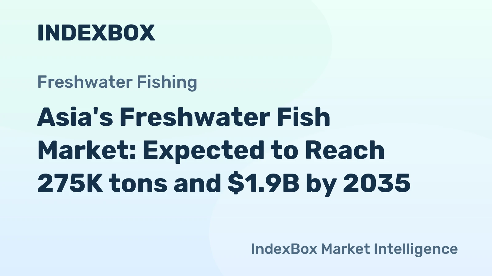 Asia's Freshwater Fish Market: Expected to Reach 275K tons and $1.9B by 2035