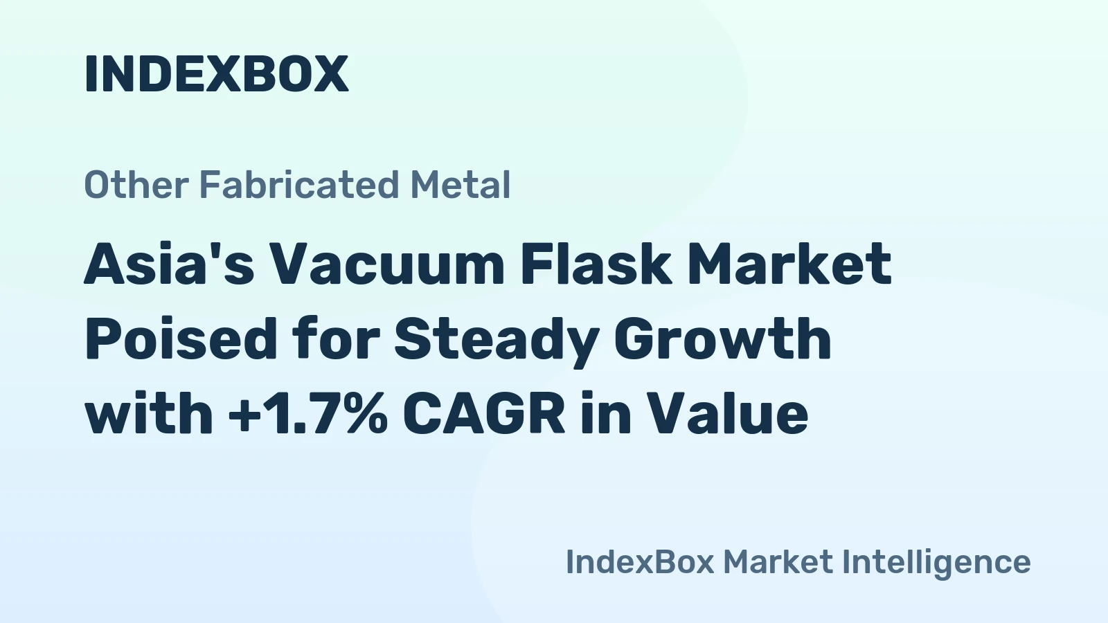 Asia's Vacuum Flask Market Poised for Steady Growth with +1.7% CAGR in Value