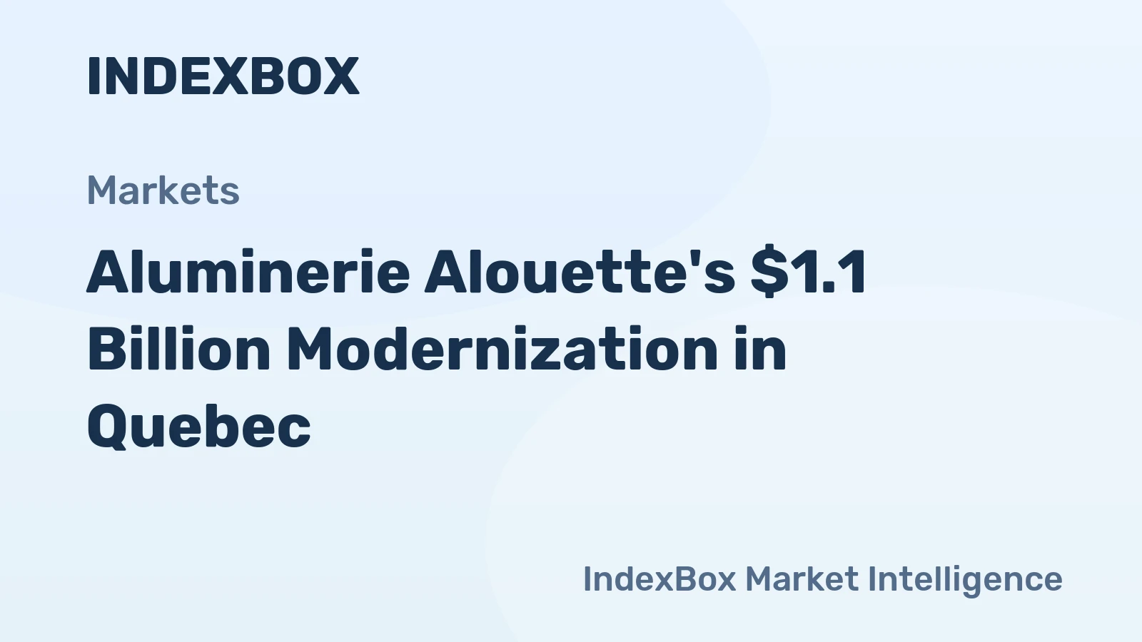Aluminerie Alouette's $1.1 Billion Modernization in Quebec