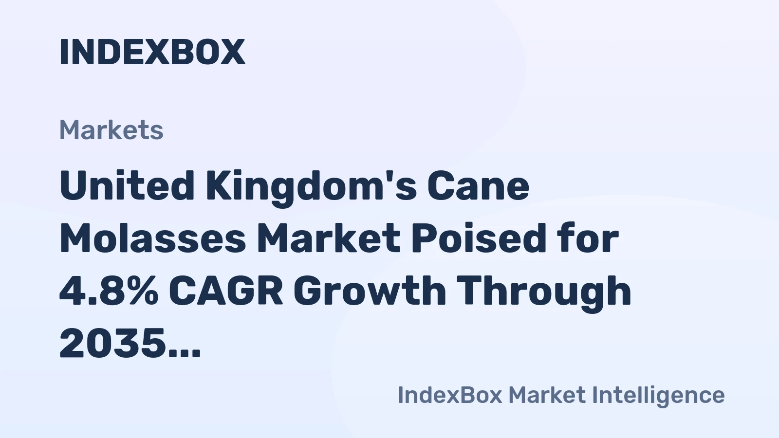United Kingdom's Cane Molasses Market Poised for 4.8% CAGR Growth Through 2035