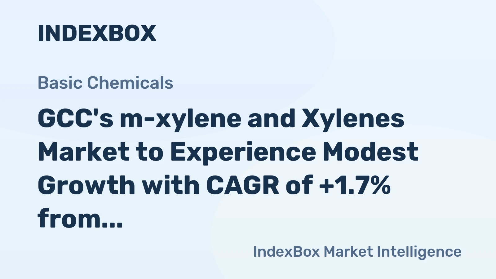 GCC's m-xylene and Xylenes Market to Experience Modest Growth with CAGR of +1.7% from 2024 to 2035