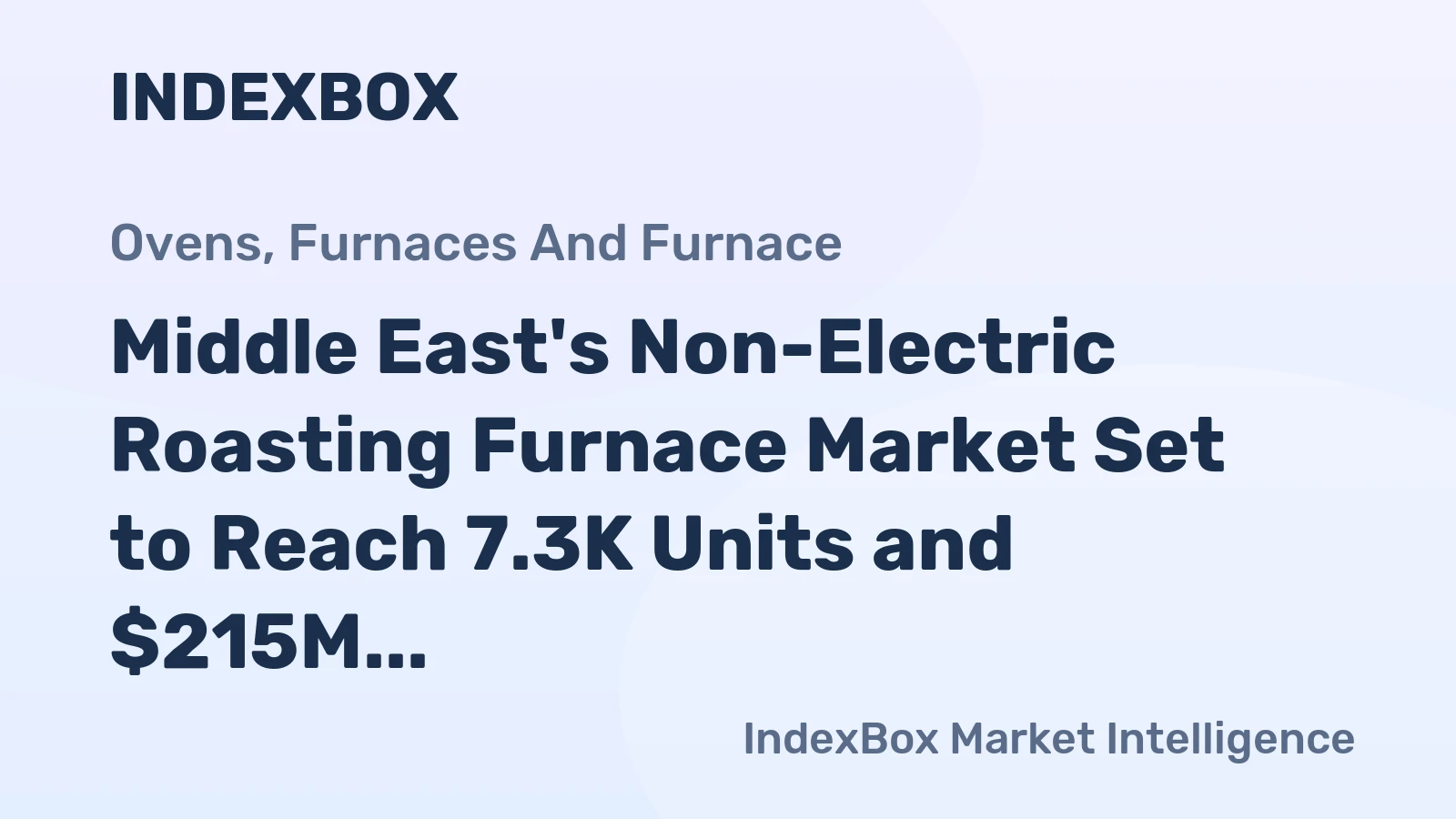 Middle East's Non-Electric Roasting Furnace Market Set to Reach 7.3K Units and $215M by 2035