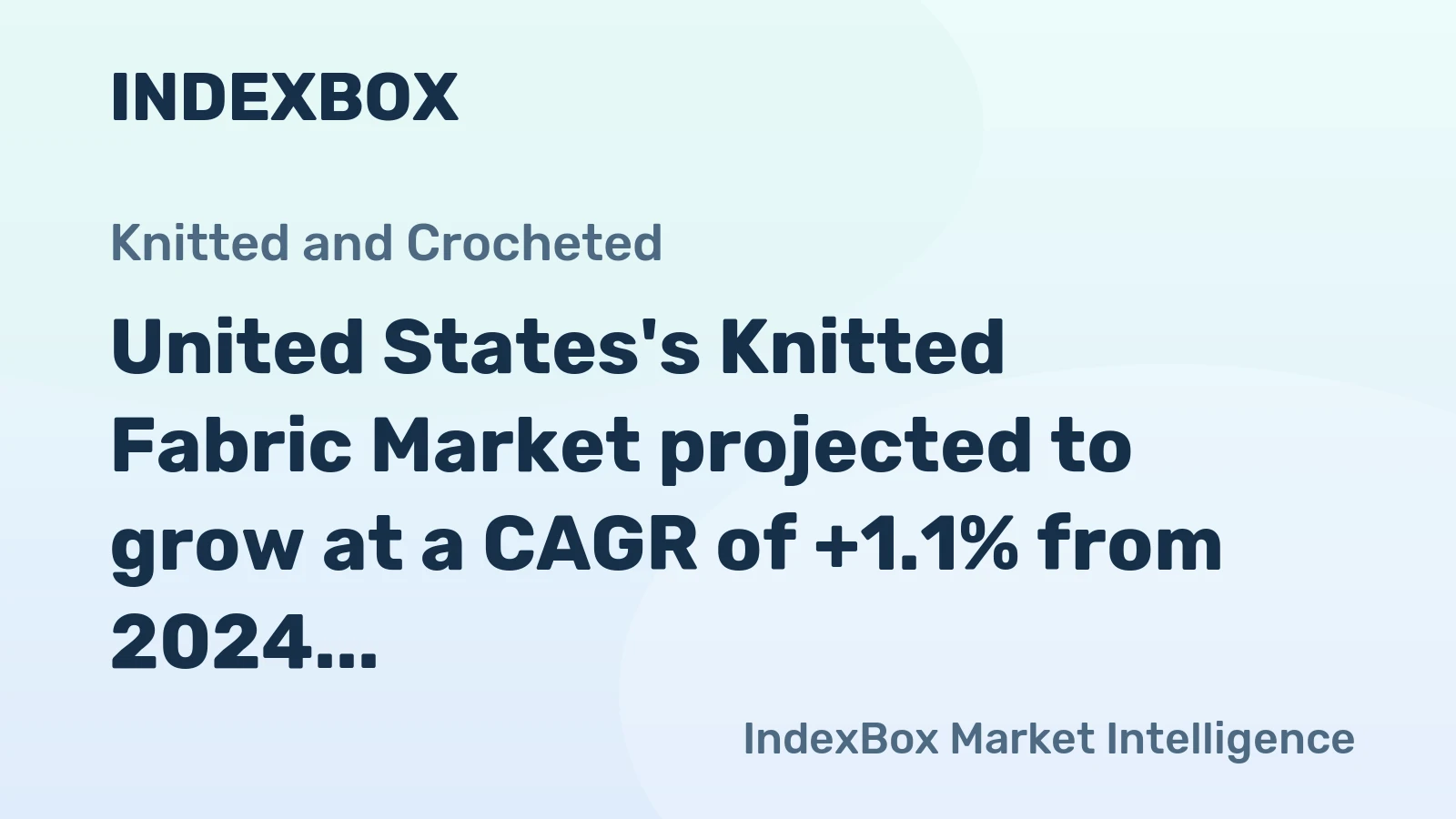 United States's Knitted Fabric Market projected to grow at a CAGR of +1.1% from 2024 to 2035, reaching 130K tons
