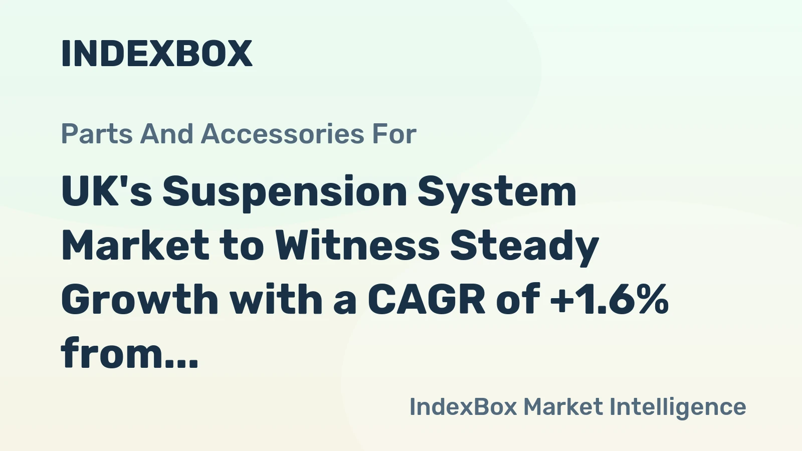 UK's Suspension System Market to Witness Steady Growth with a CAGR of +1.6% from 2024 to 2035