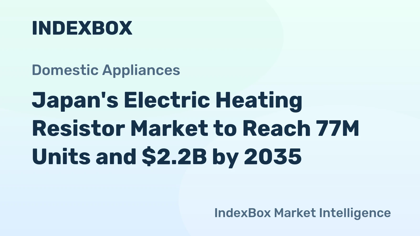 Japan's Electric Heating Resistor Market to Reach 77M Units and $2.2B by 2035