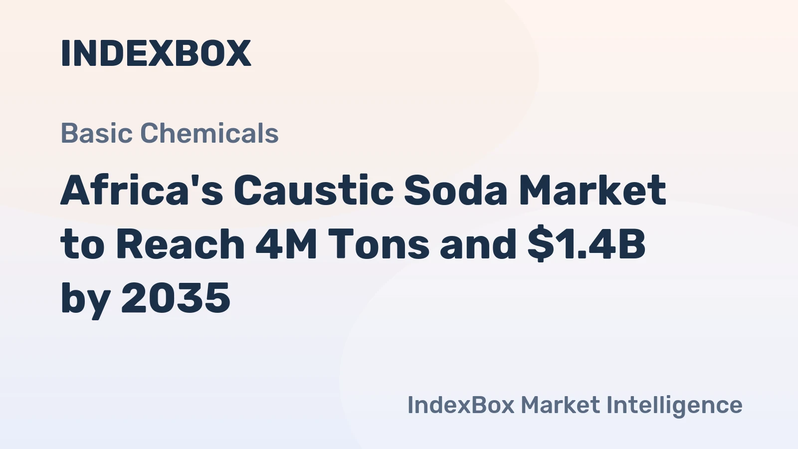 Africa's Caustic Soda Market to Reach 4M Tons and $1.4B by 2035