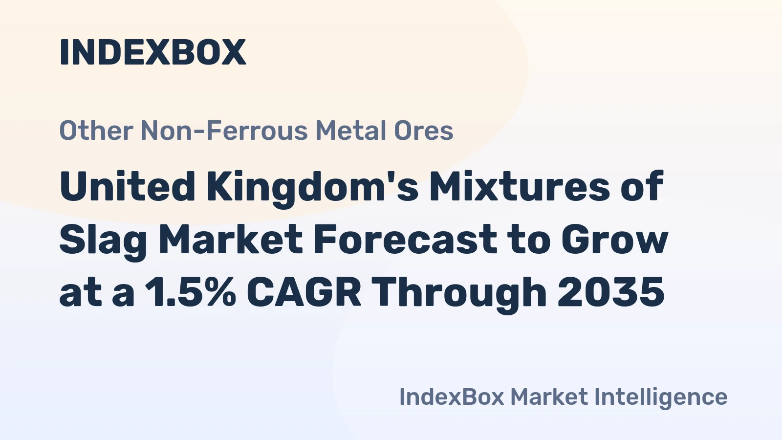 United Kingdom's Mixtures of Slag Market Forecast to Grow at a 1.5% CAGR Through 2035