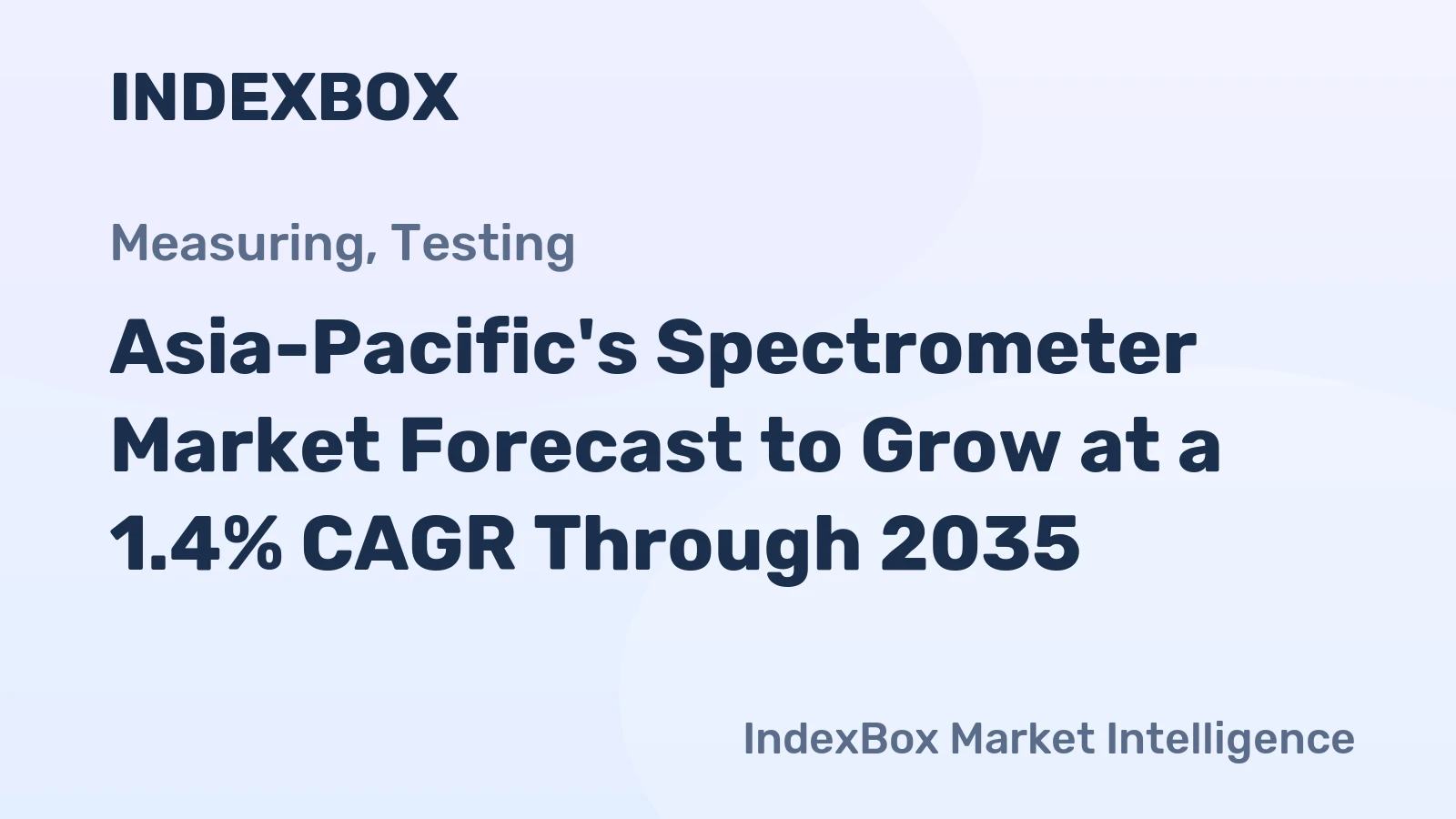Asia-Pacific's Spectrometer Market Forecast to Grow at a 1.4% CAGR Through 2035
