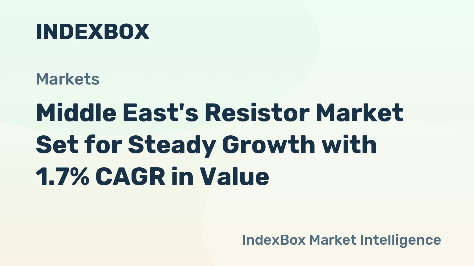 Middle East's Resistor Market Set for Steady Growth with 1.7% CAGR in Value
