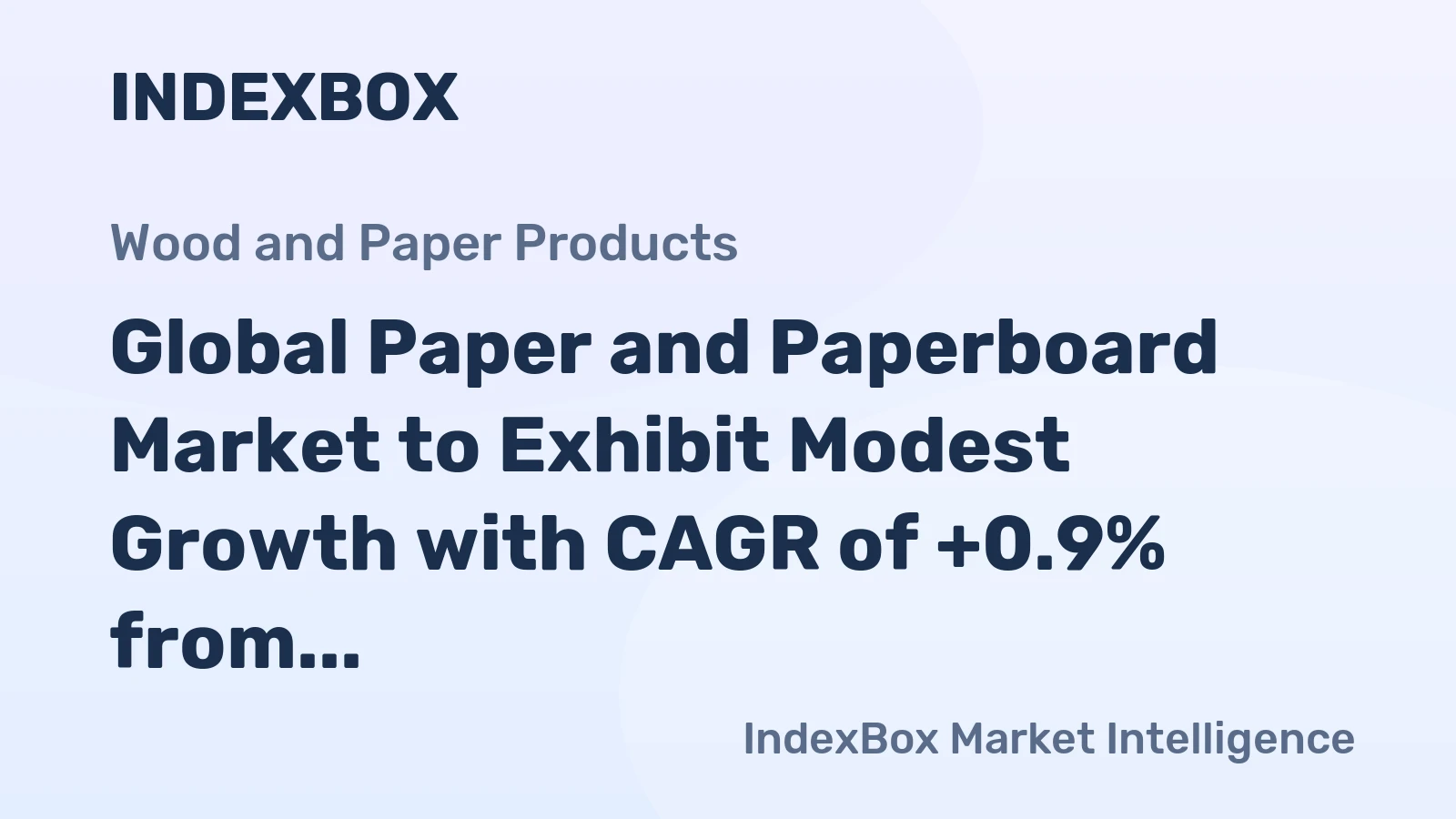 Global Paper and Paperboard Market to Exhibit Modest Growth with CAGR of +0.9% from 2024 to 2035